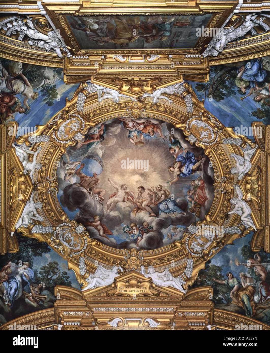Ceiling painting 1647-59 by Pietro Da Cortona Stock Photo - Alamy