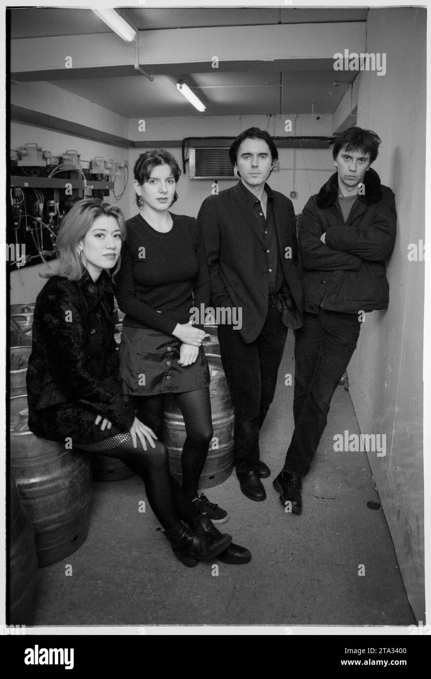 The British band Lush (L-R: Miki Berenyi, Emma Anderson, Steve Rippon ...