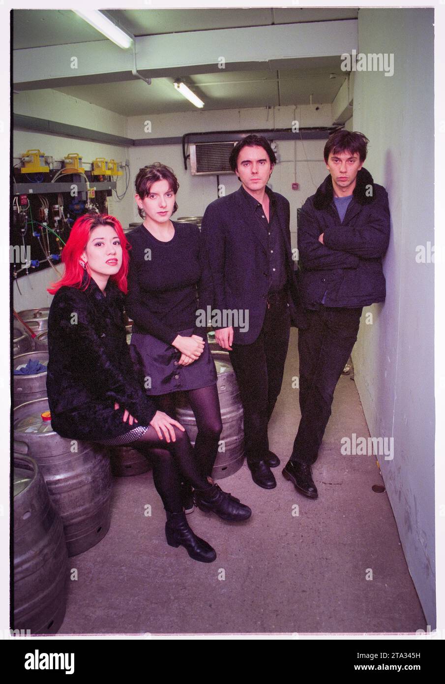 The British band Lush (L-R: Miki Berenyi, Emma Anderson, Steve Rippon ...