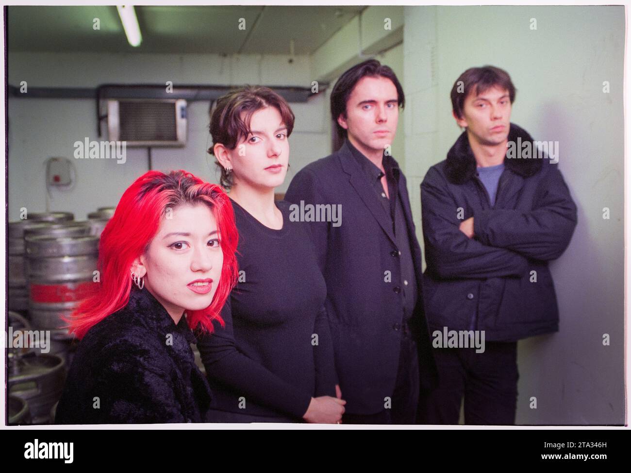 The British band Lush (L-R: Miki Berenyi, Emma Anderson, Steve Rippon ...