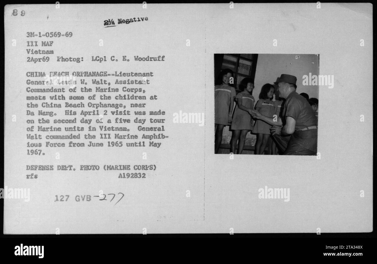 Lt Gen Lewis W Walt, Assistant Commandant of the Marine Corps, meeting ...