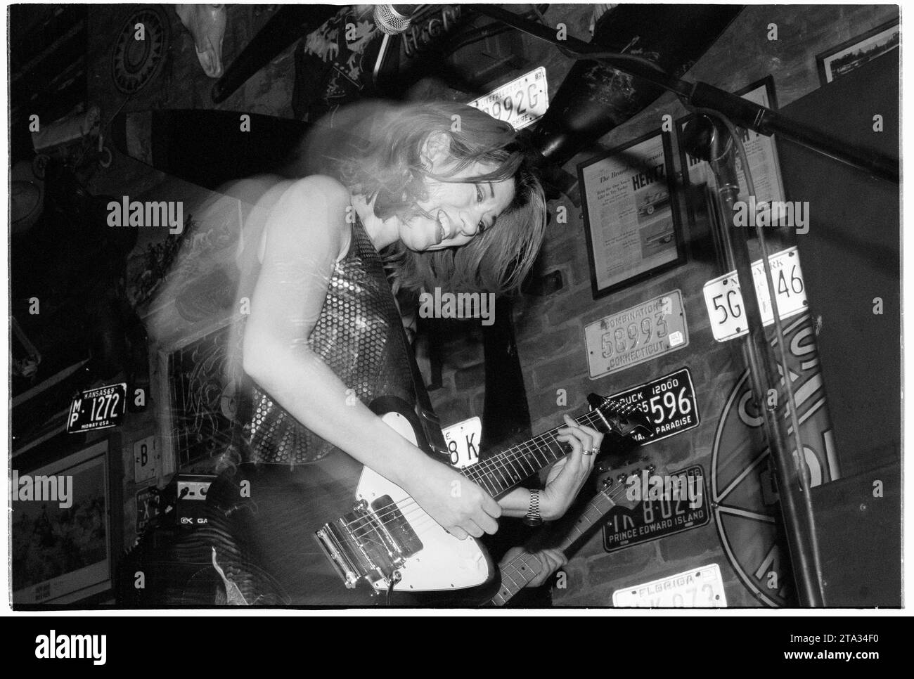 Miki Berenyi of the British band Lush playing live at Gassy Jacks Pub ...