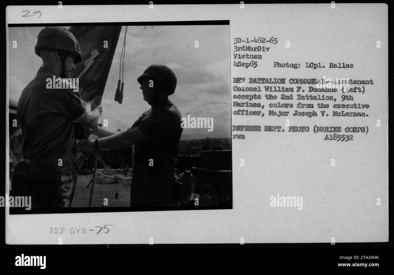 Lieutenant Colonel William F. Donahue assumed command of the 2nd ...