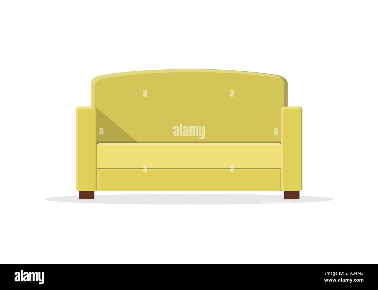 White couch cushion in Stock Vector Images - Alamy