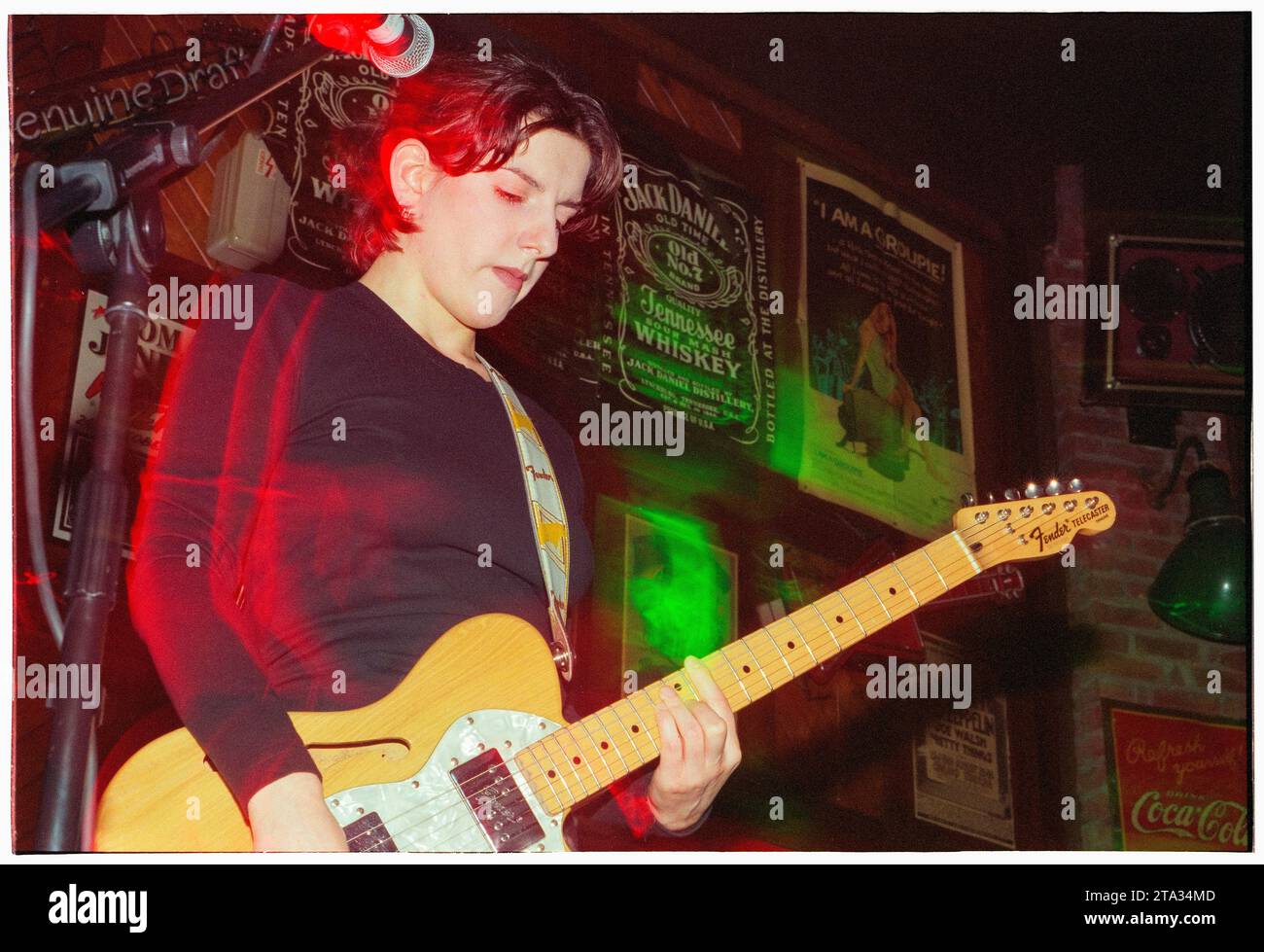 Emma Anderson of the Bristish band Lush playing live at Gassy Jacks Pub ...