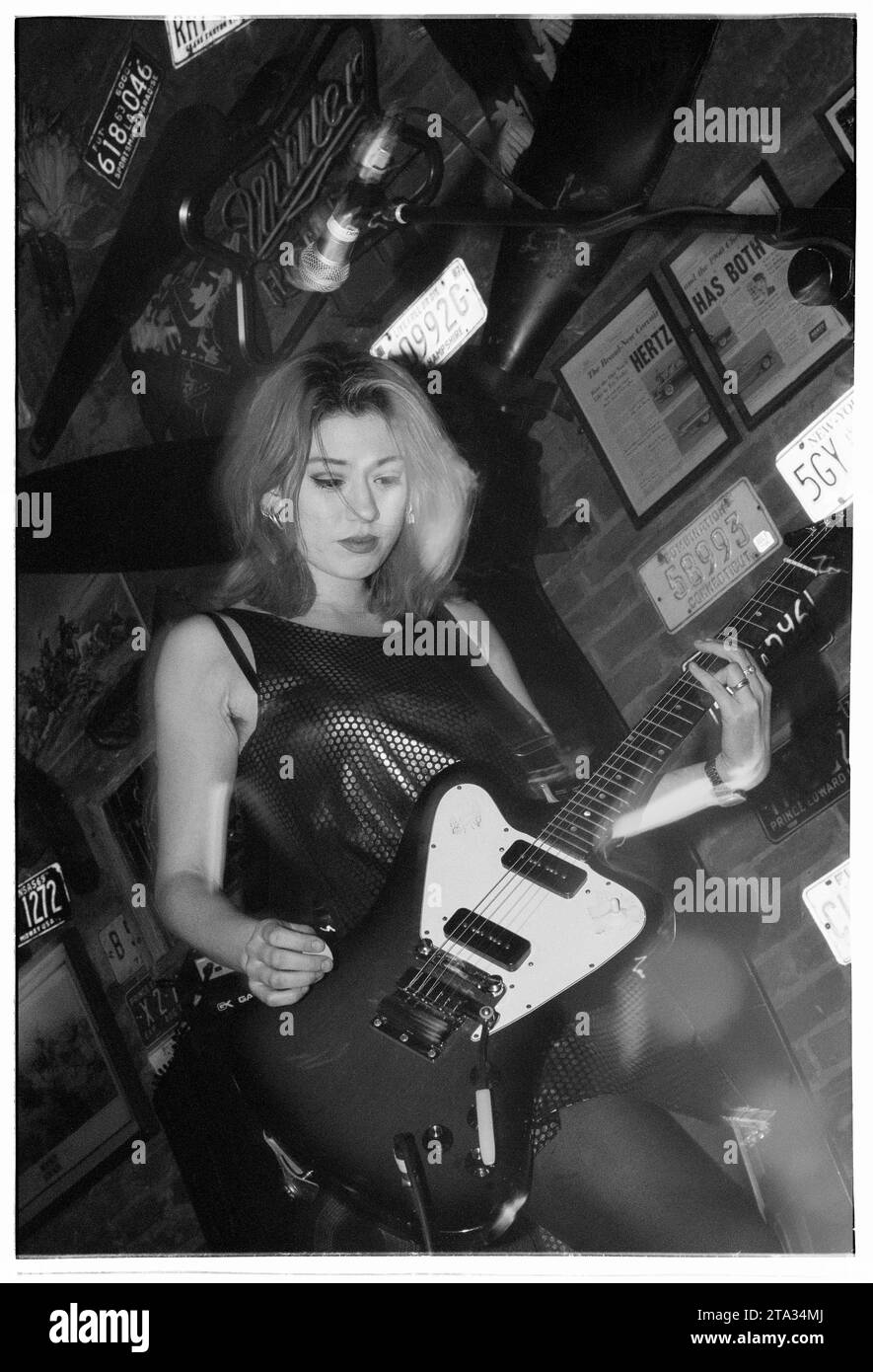 Miki Berenyi of the British band Lush playing live at Gassy Jacks Pub ...