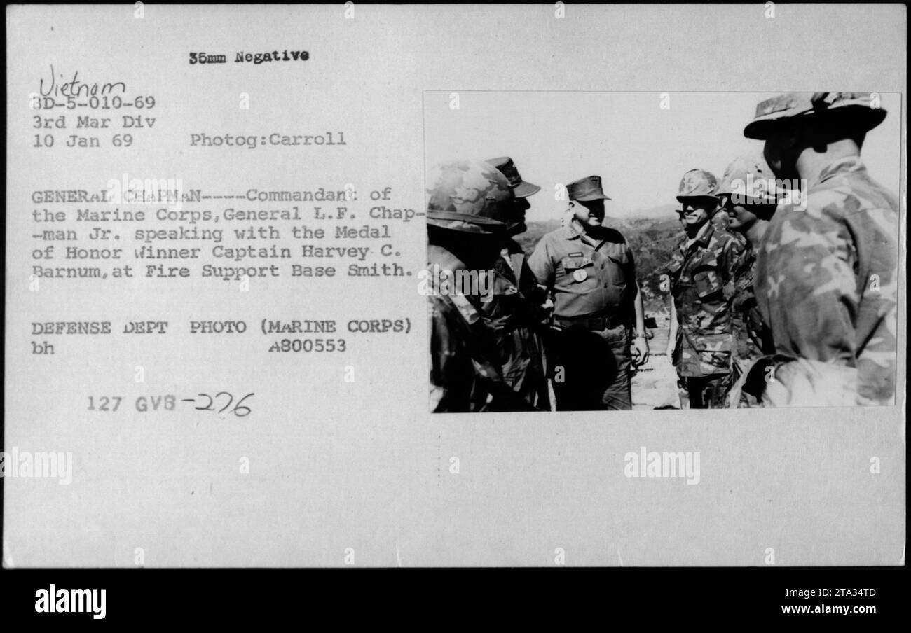 General Leonard F. Chapman Jr., Commandant of the Marine Corps ...