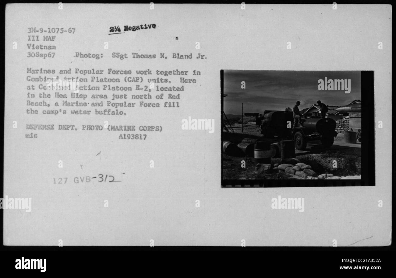 ARVN (Army of the Republic of Vietnam) and Popular Forces members work ...