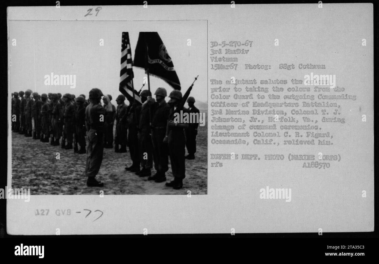 On March 15, 1967, Lieutenant Colonel C. R. Figard of Oceanside ...