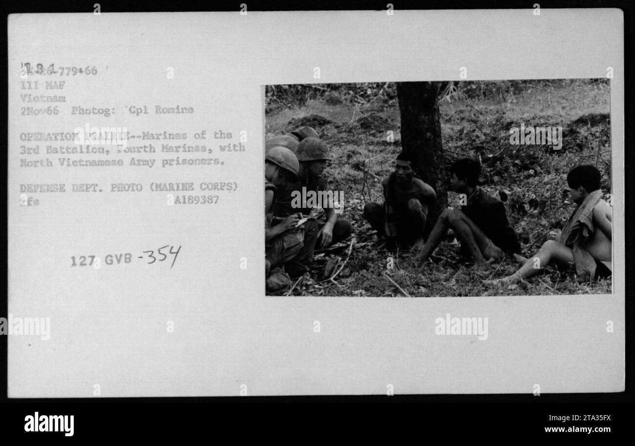 Marines from the 3rd Battalion, Fourth Marines, seen with suspected ...