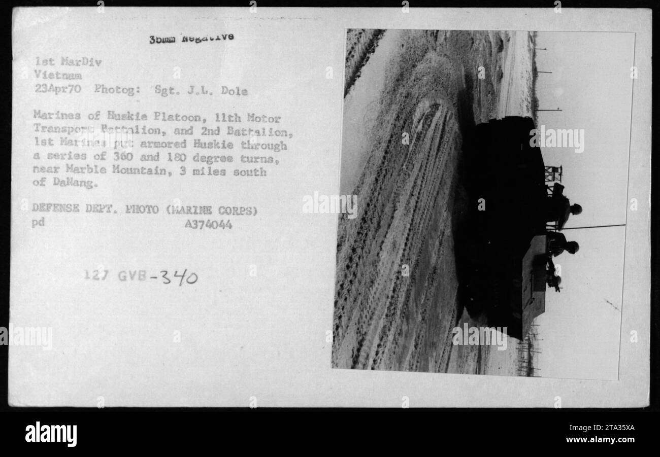 Marines of Huskie Platoon, 11th Motor Transport Battalion, and 2nd ...