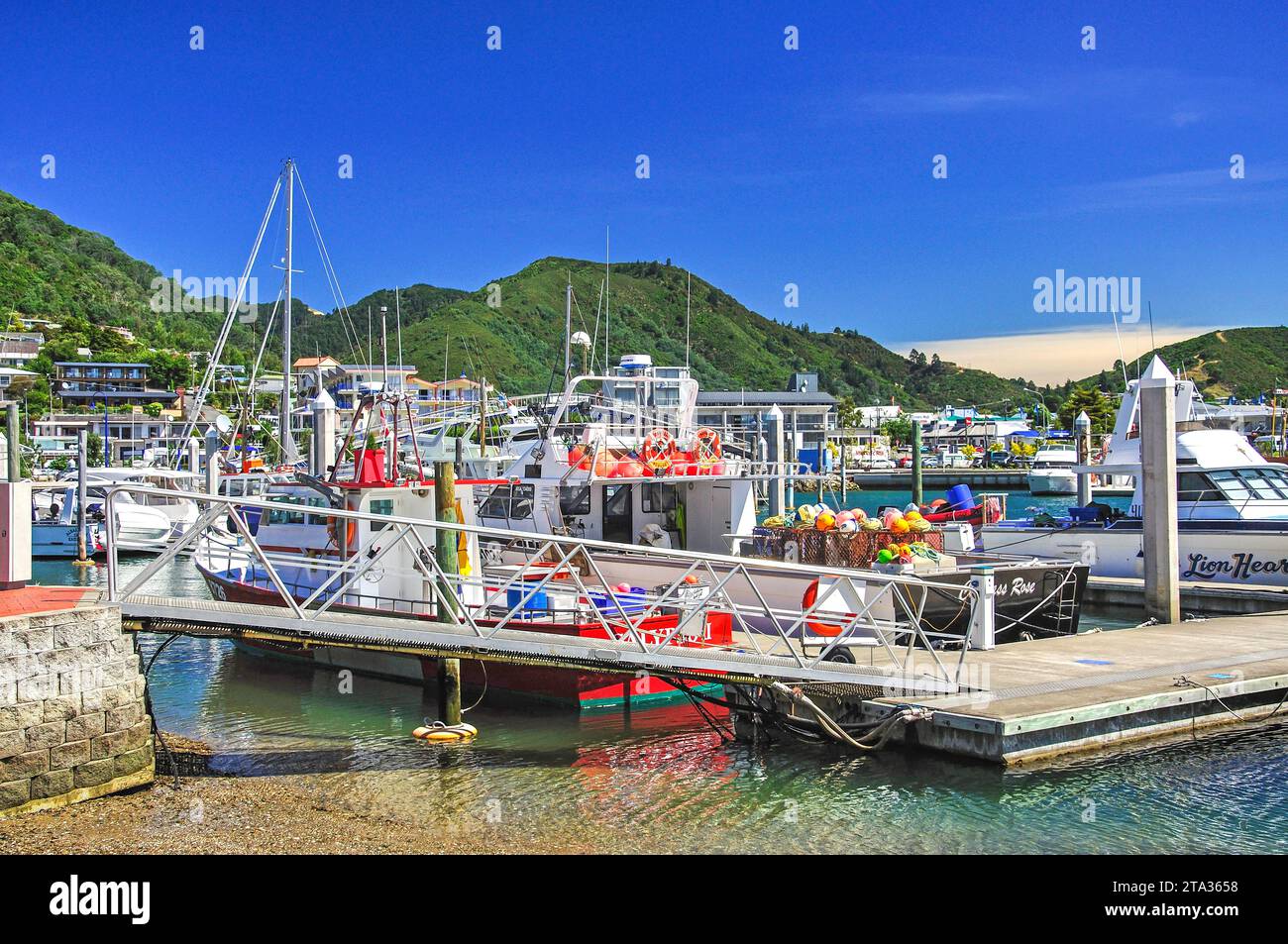 Picton Marina, Picton, Queen Charlotte Sound, Marlborough Sounds ...