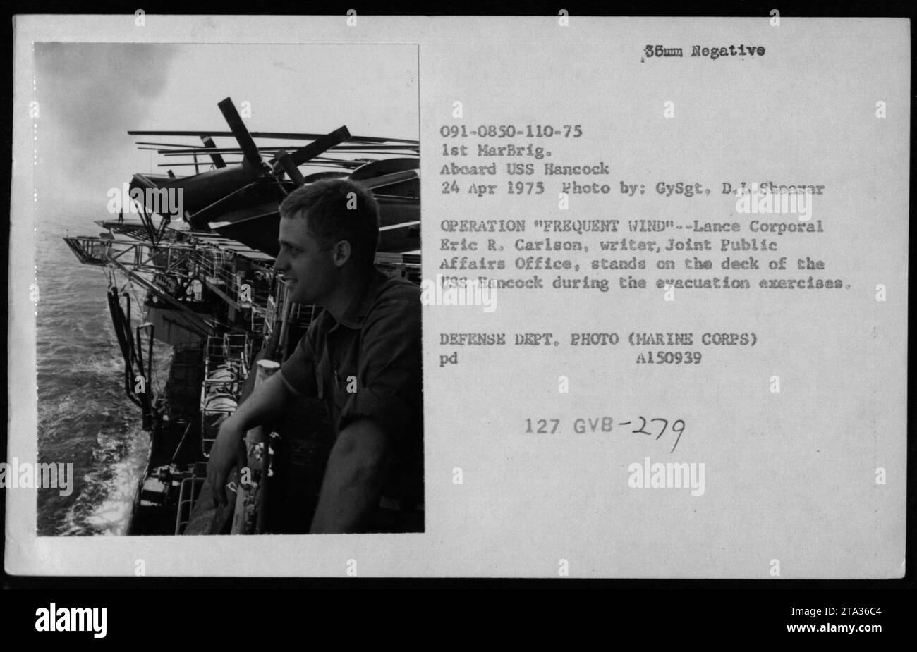 Lance Corporal Eric R. Carison, Joint Public Affairs Office writer ...