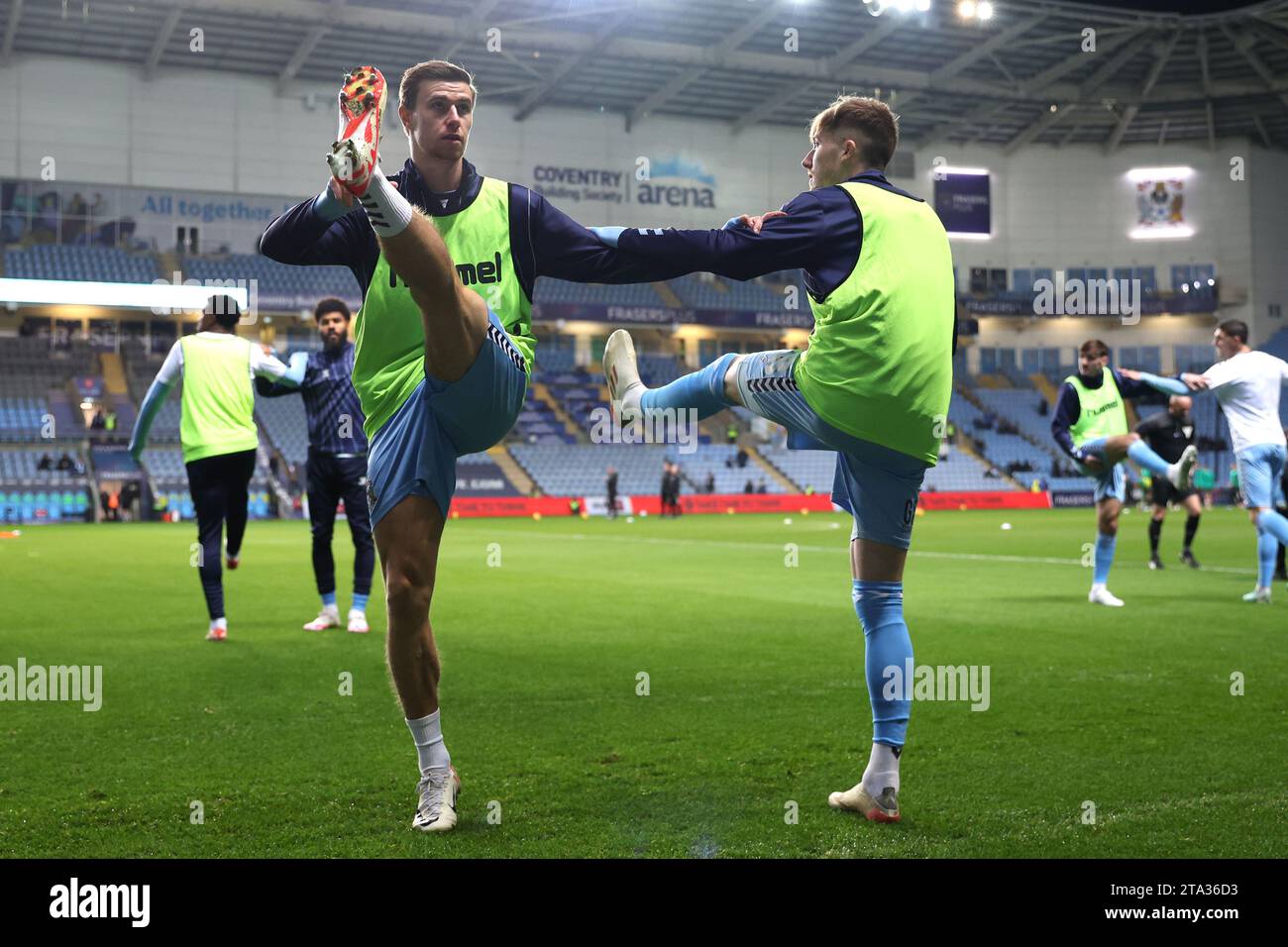 Coventry City's Ben Sheaf (left) and Coventry City's Josh Eccles ...