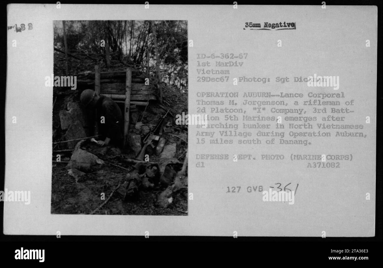 Lance Corporal Thomas M. Jorgenson of 2nd Platoon, I Company, 3rd ...