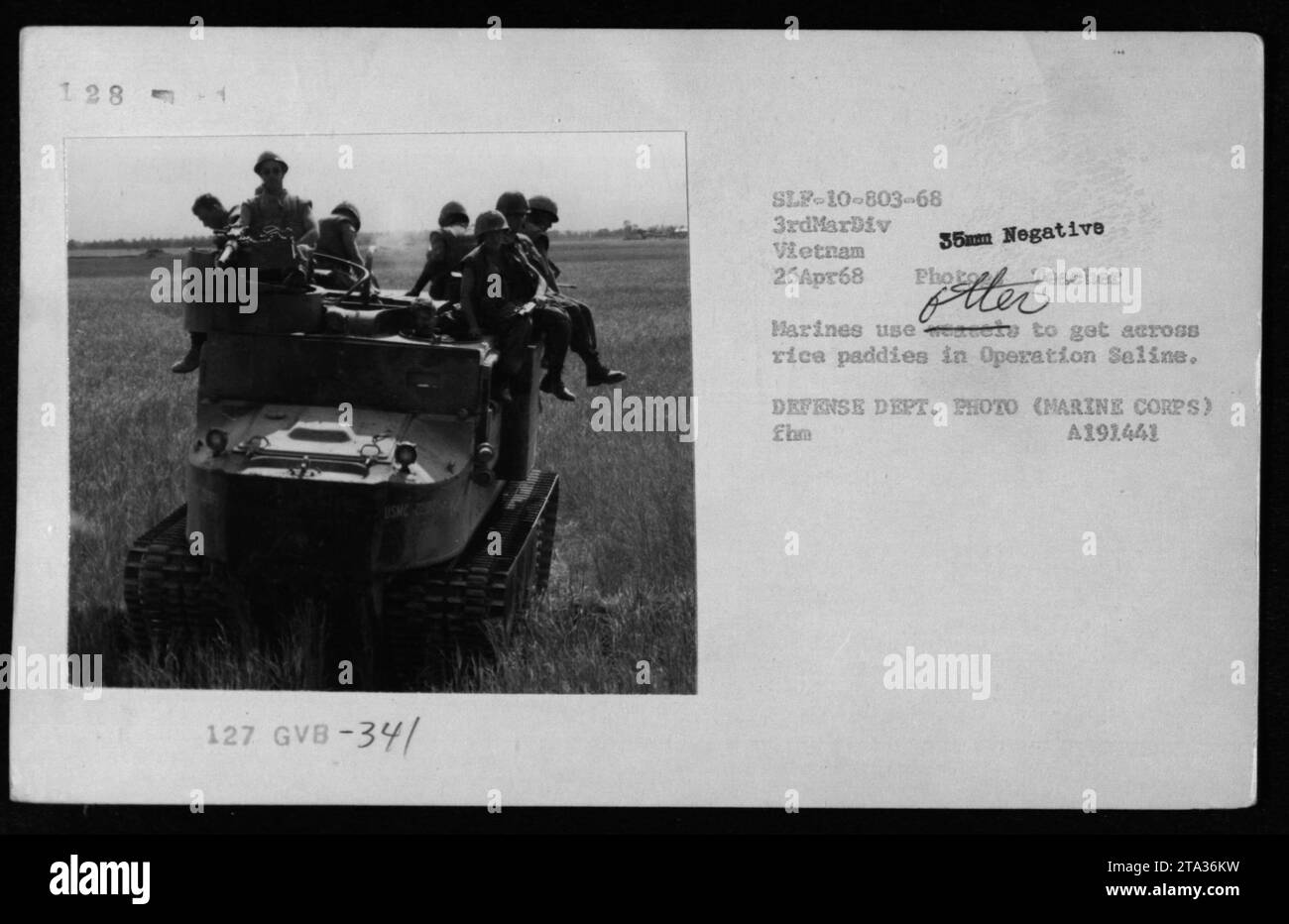 Marine Corps soldiers using Otter vehicles during Operation Seline in ...