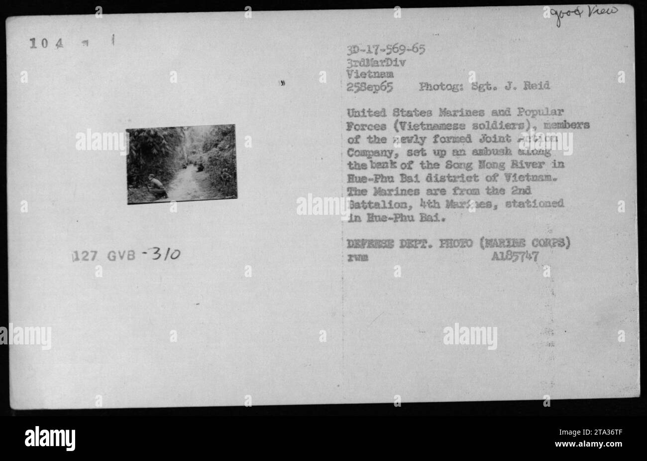 On September 25, 1965, United States Marines and Popular Forces ...