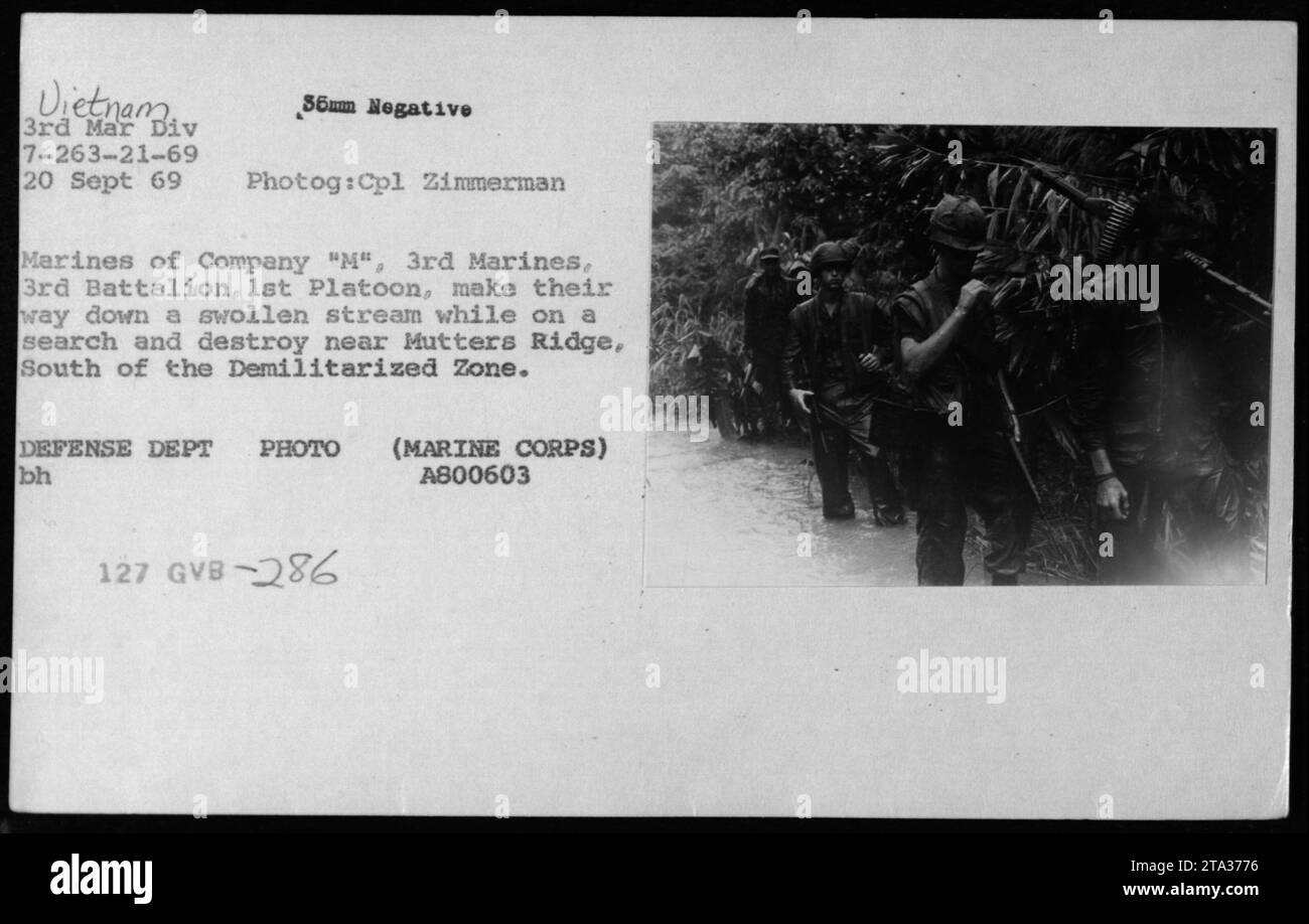 Marines from Company "M", 3rd Battalion, 3rd Marines, 1st Platoon ...