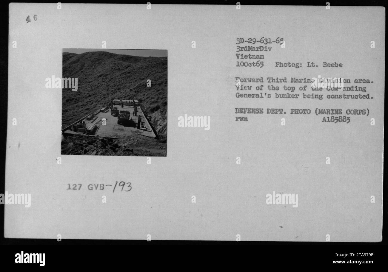 On October 10, 1965, engineers of the 3rd Marine Division constructed ...