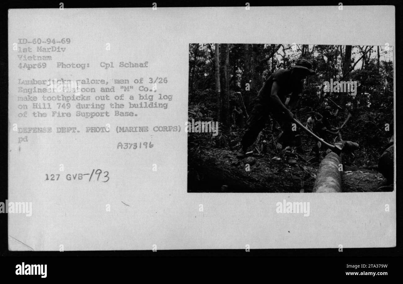 Soldiers from the 3/26 Engineer Platoon and "M" Co. are seen on Hill ...