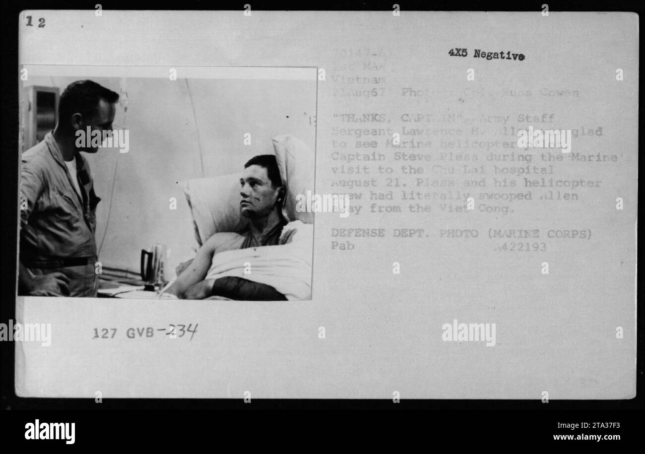 Vietnam helicopter pilots Black and White Stock Photos & Images - Alamy