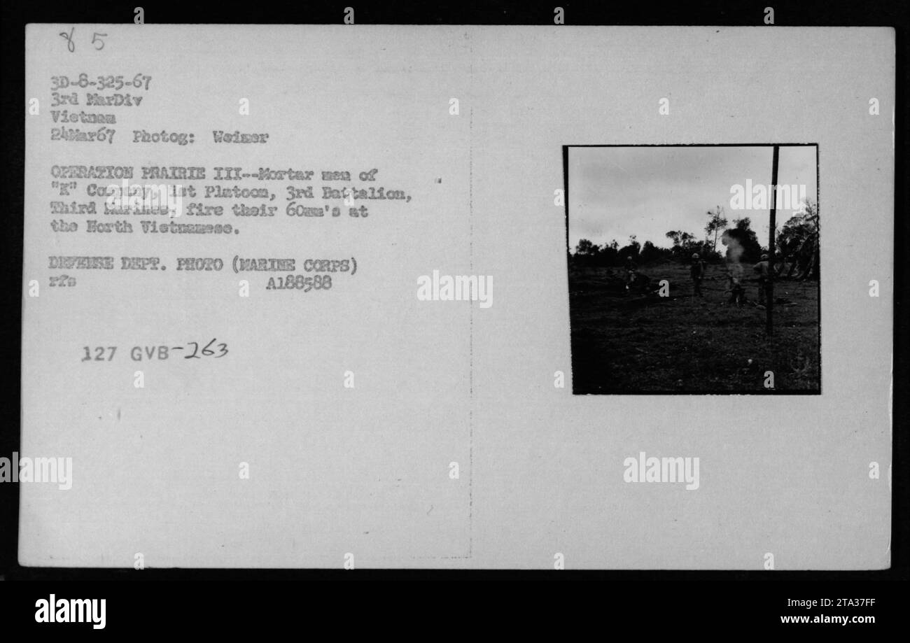 On March 24, 1967, American Marines of 'G' Company, 1st Platoon, 3rd ...