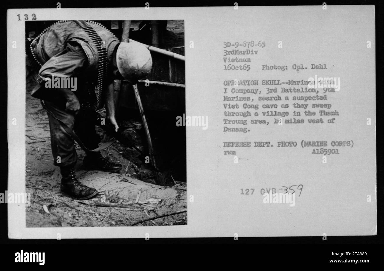 On October 16, 1965, Marines from I Company, 3rd Battalion, 9th Marines ...
