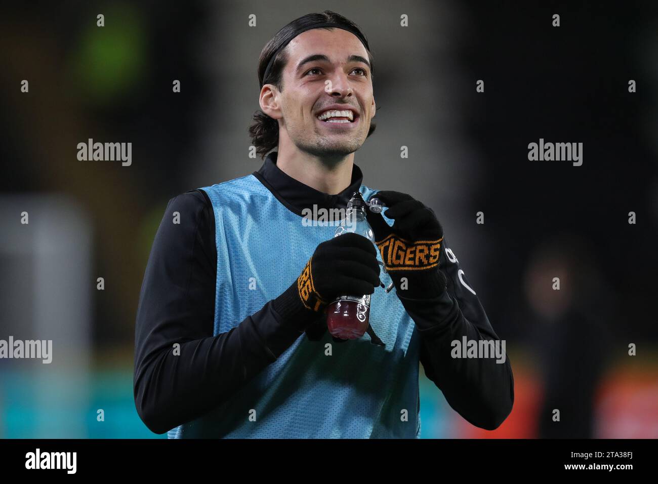 Jacob Greaves #4 of Hull City during the pre match warm up ahead of the ...