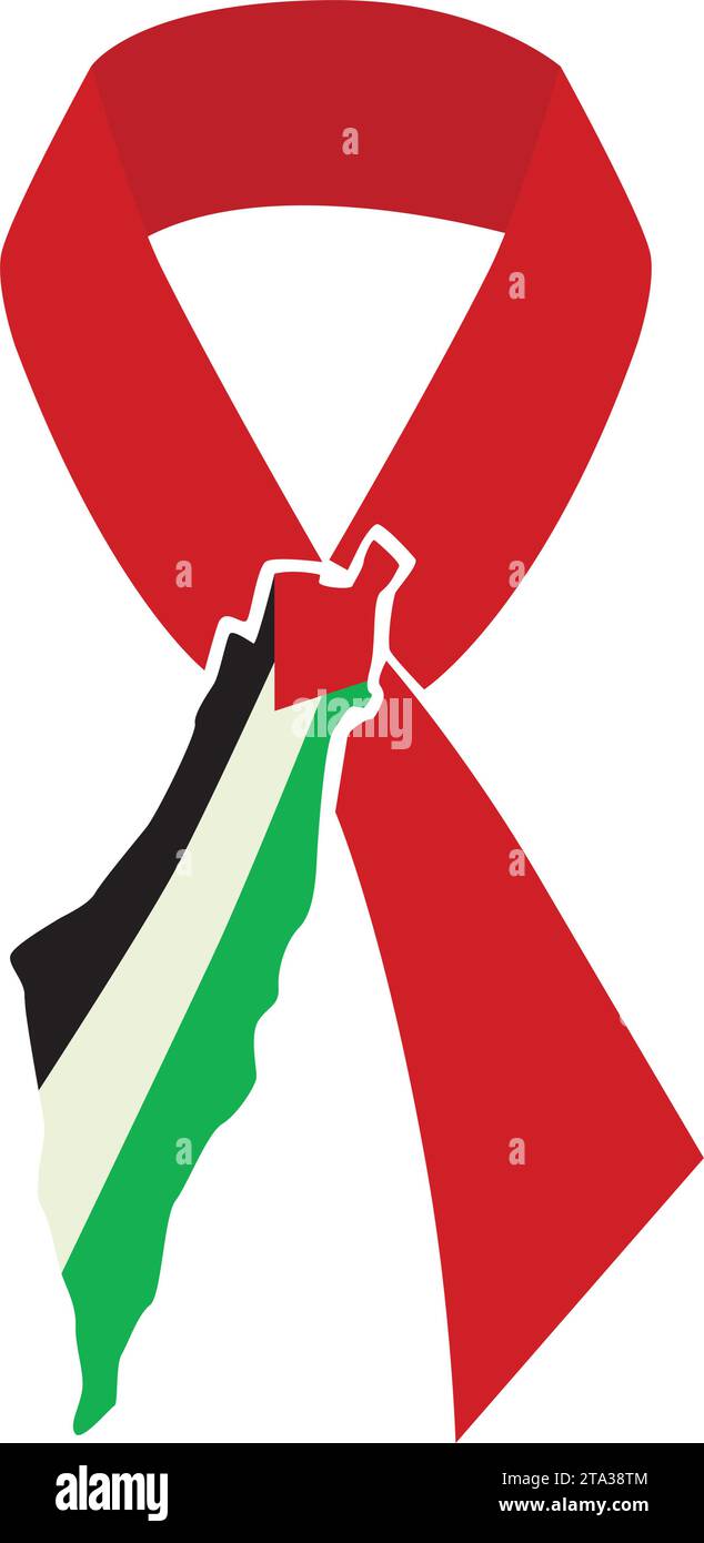 palestine save flag ribbon Stock Vector Image & Art - Alamy