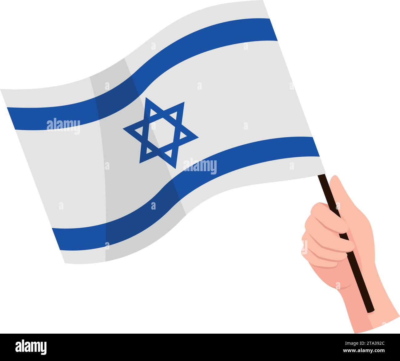 Israel peace hand flag Stock Vector Images - Alamy