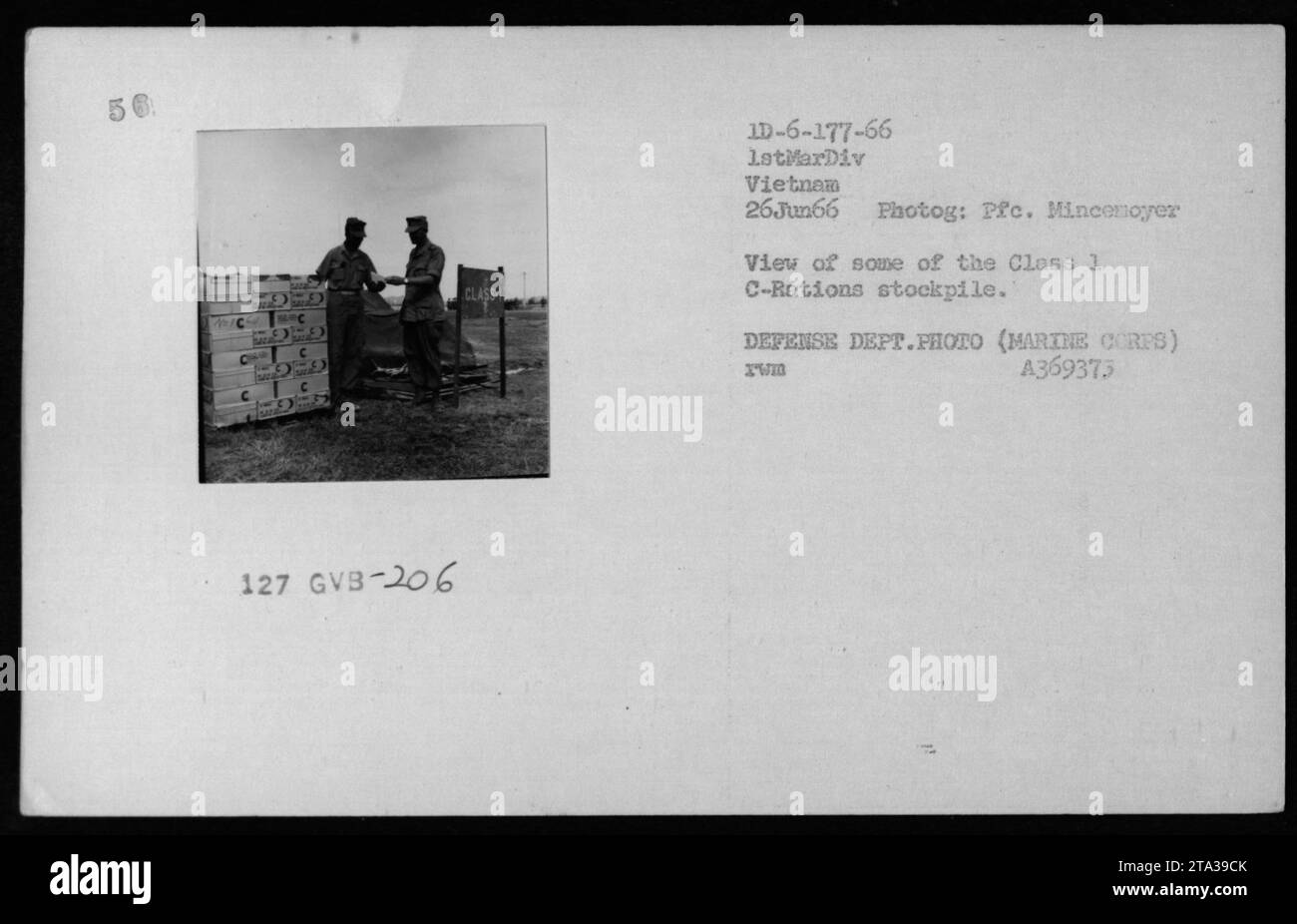 Stockpile of Class 1 C-Rations seen in this photo taken on June 26 ...