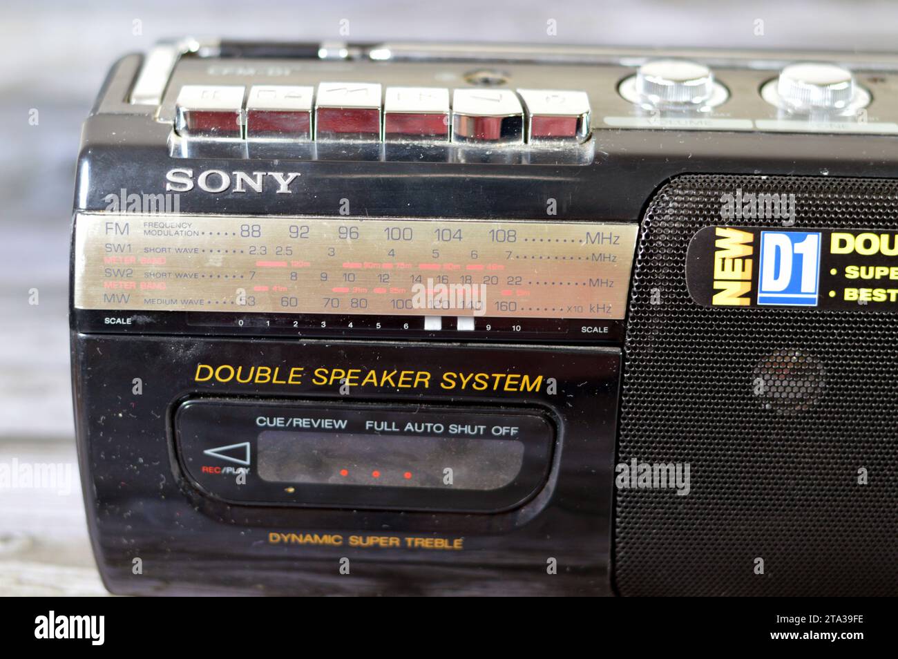 Cairo, Egypt, November 6 2023: Sony Radio Cassette Corder CFM-D1 ...