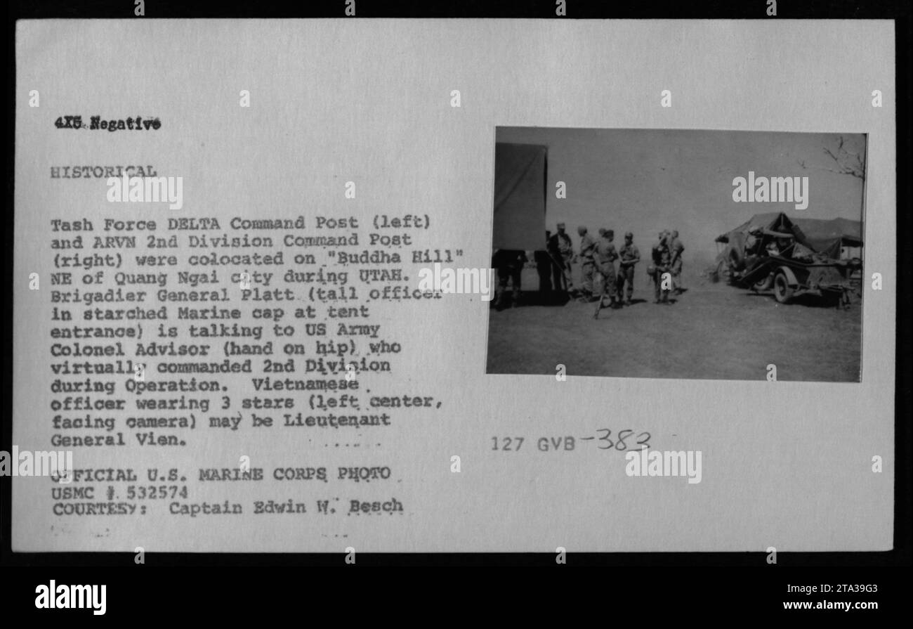 Photograph showing the historical Tash Force DELTA Command Post on the ...