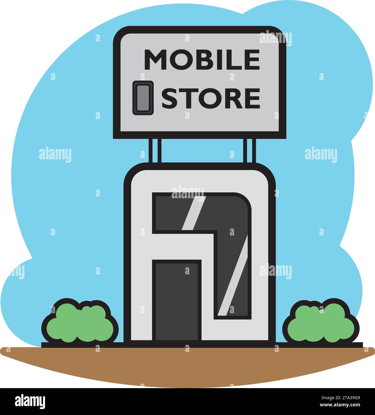 Technology retail storefront Stock Vector Images - Alamy
