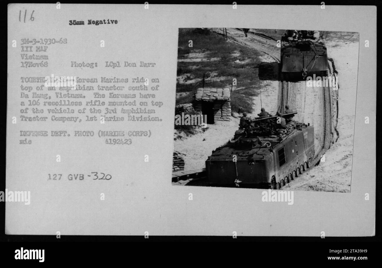On November 17, 1968, Republic of Korea Marines rode an amphibian ...