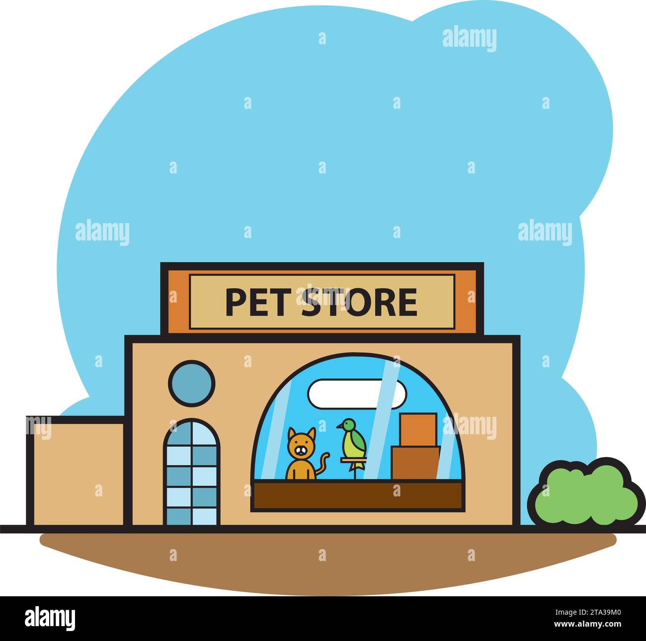 Isolated pet store building icon Vector Stock Vector Image & Art - Alamy
