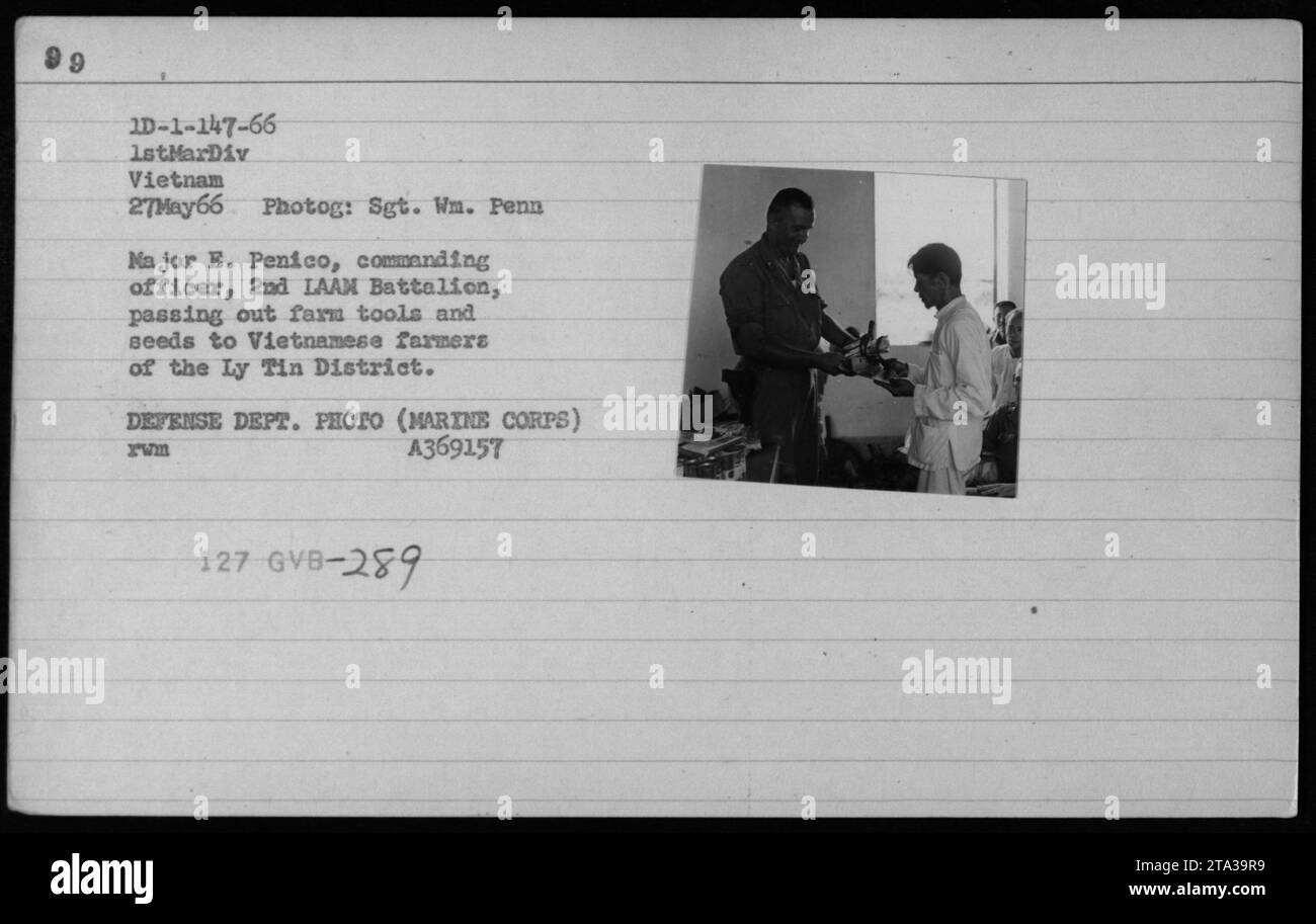 On May 27, 1966, Major E. Penico, commanding officer of the 2nd LAAM ...