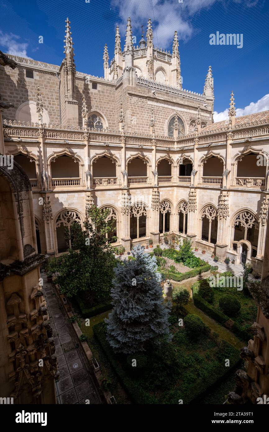 Toledo, Spain - March 17, 23: View of the Cloister of the Monastery of ...
