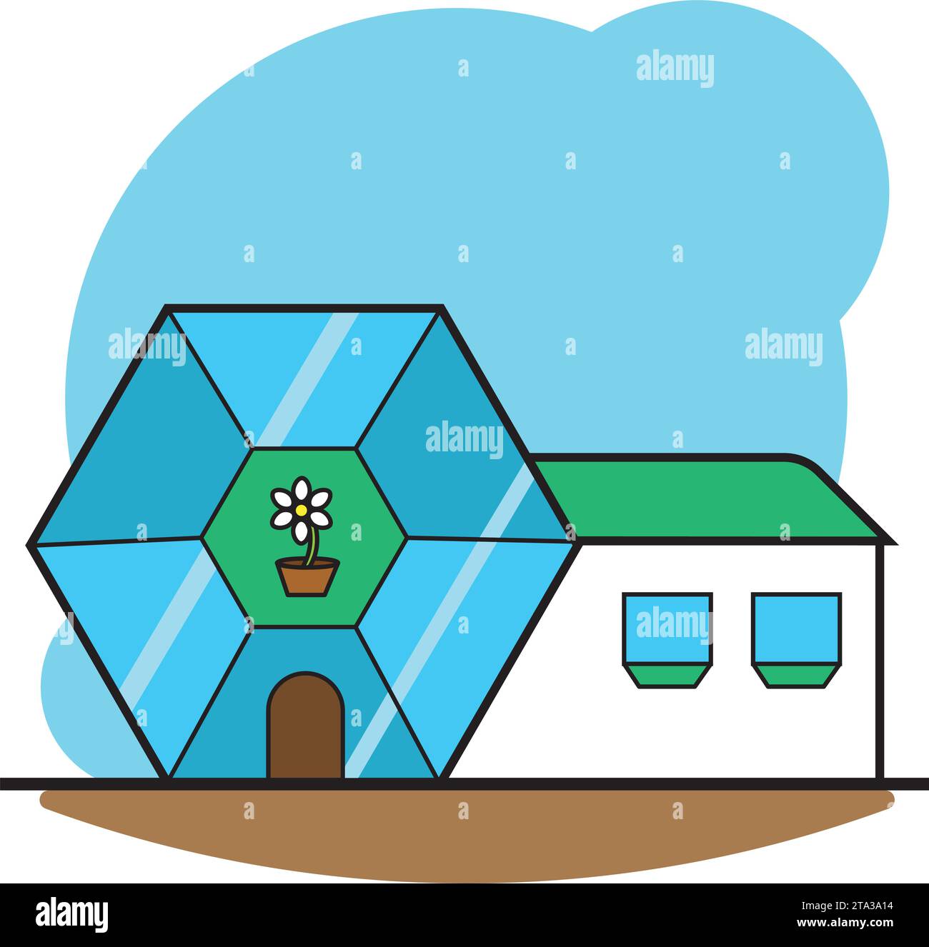 Isolated flower shop building icon Vector Stock Vector Image & Art - Alamy