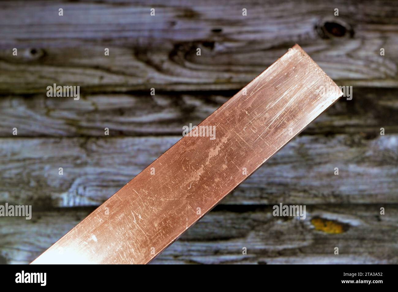 Long heavy copper bar, Copper is a mineral, an element and a metal ...