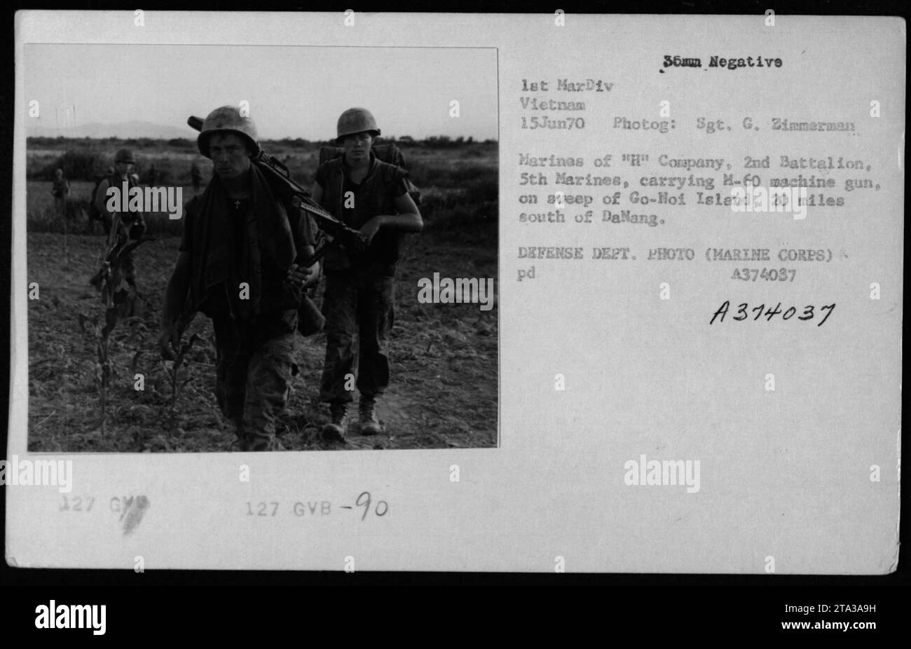 Sergeant G. Zimmerman photographs H Company, 2nd Battalion, 5th Marines ...