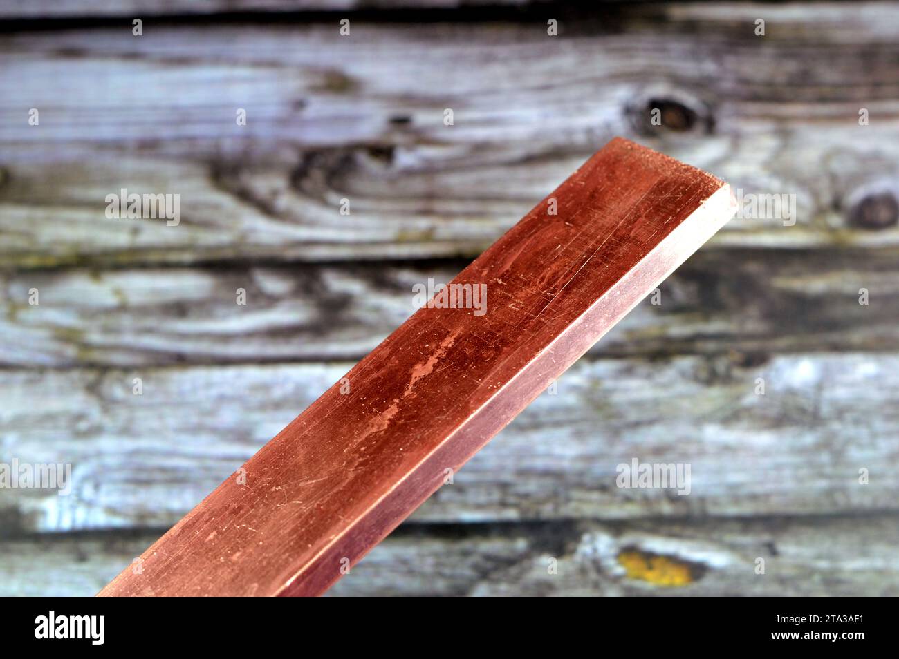 Long heavy copper bar, Copper is a mineral, an element and a metal ...