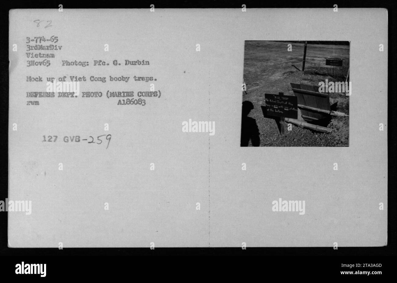 Viet cong booby traps Black and White Stock Photos & Images - Alamy