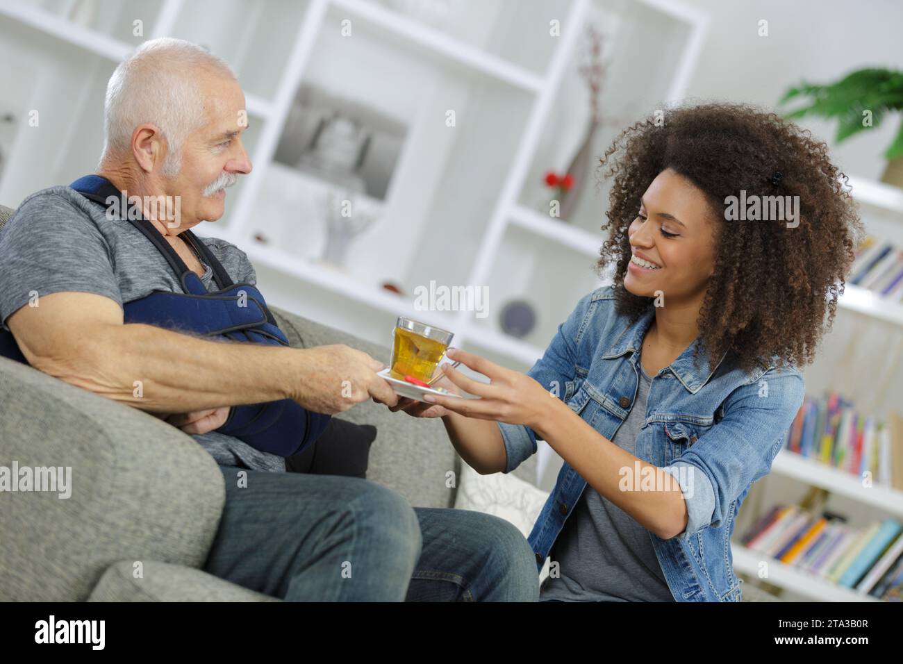 Giving tea hi-res stock photography and images - Alamy
