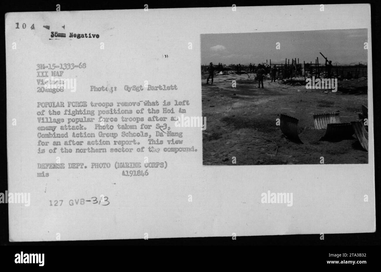 ARVN troops clear fighting positions in Hoi An Village after an enemy ...