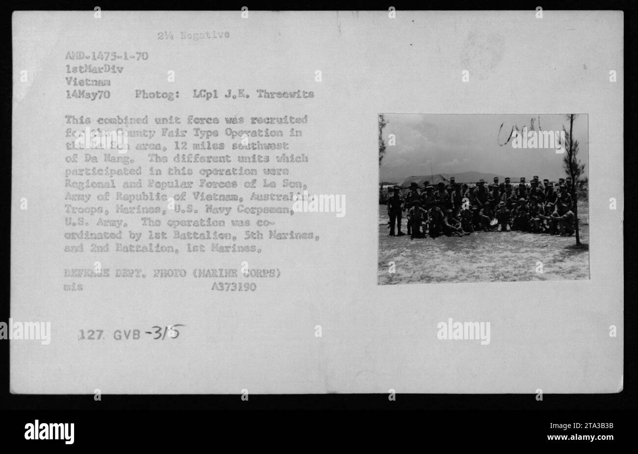 ARVN soldiers participate in a military operation in the Le Son area ...