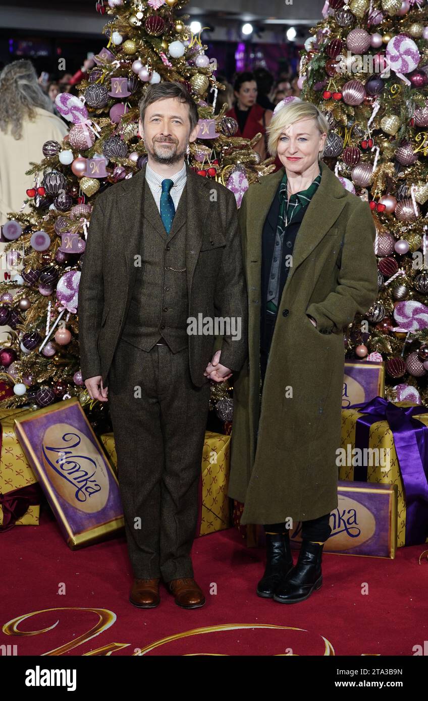 Neil Hannon arrives for the world premiere of Wonka at the Royal ...