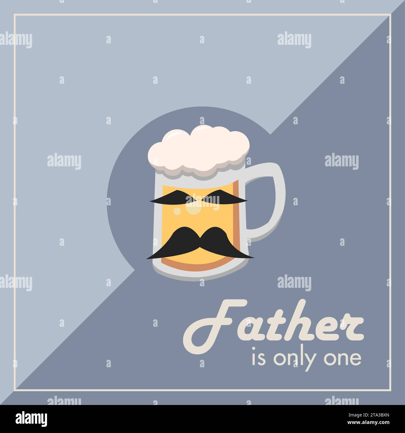 Cartoon dad father day beer hi-res stock photography and images - Alamy