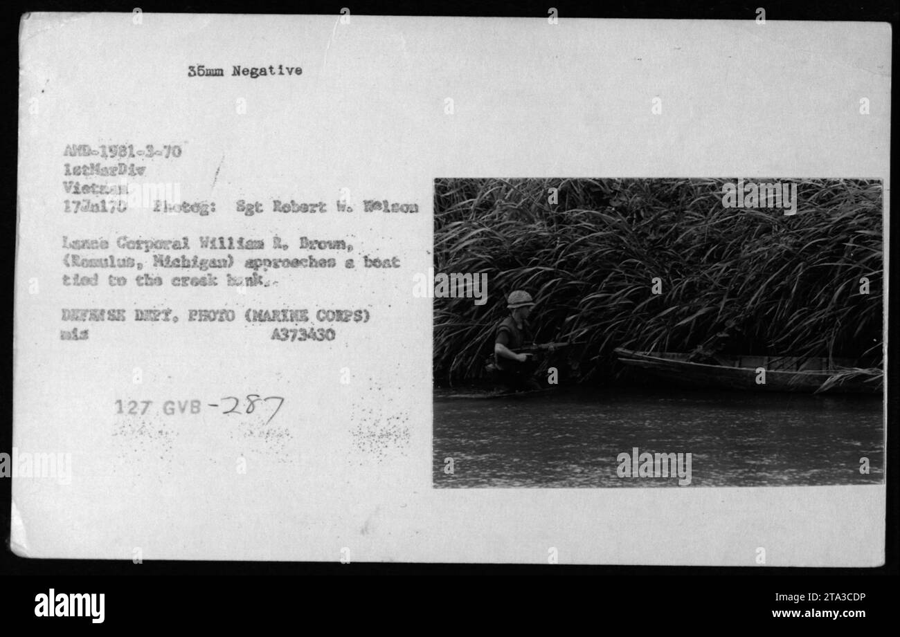 Lance corporal william r brown hi-res stock photography and images - Alamy