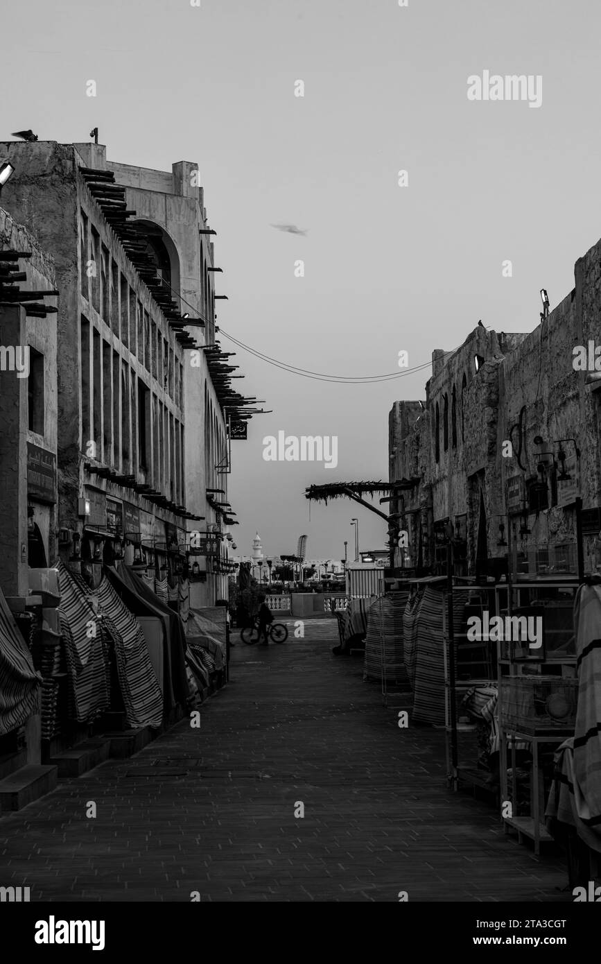 Doha market Black and White Stock Photos & Images - Alamy